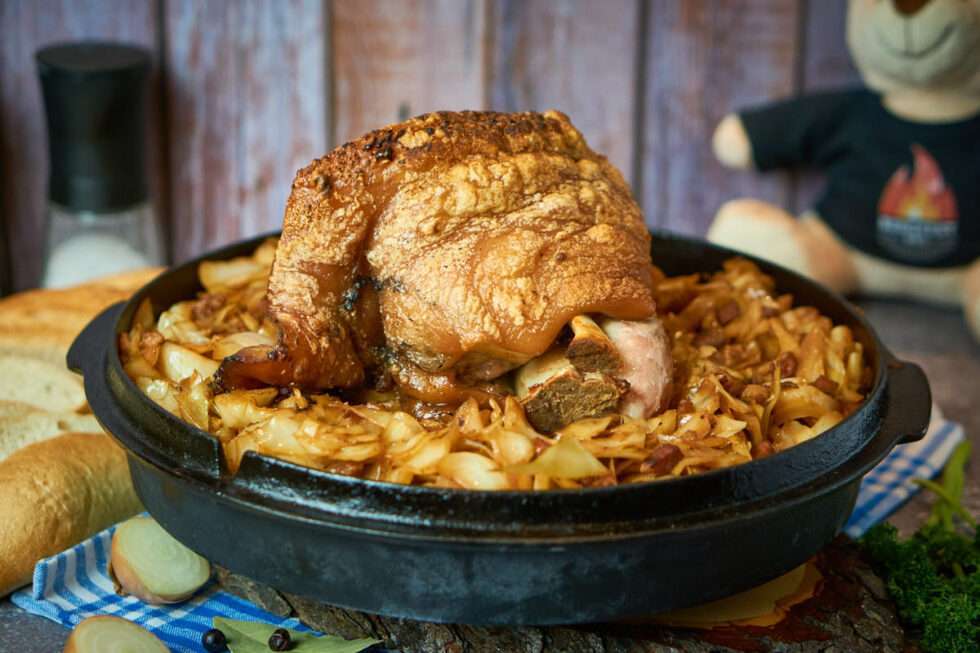 Haxe an Bayrisch Kraut - Bergfest BBQ - Rezepte, Shop und Grill-Ratgeber