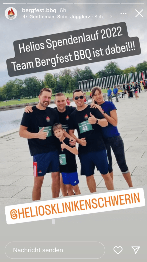 Bergfest sportlich unterwegs beim Spendenlauf - Bergfest BBQ - Rezepte ...